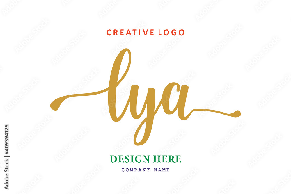 LYA lettering logo is simple, easy to understand and authoritative ...