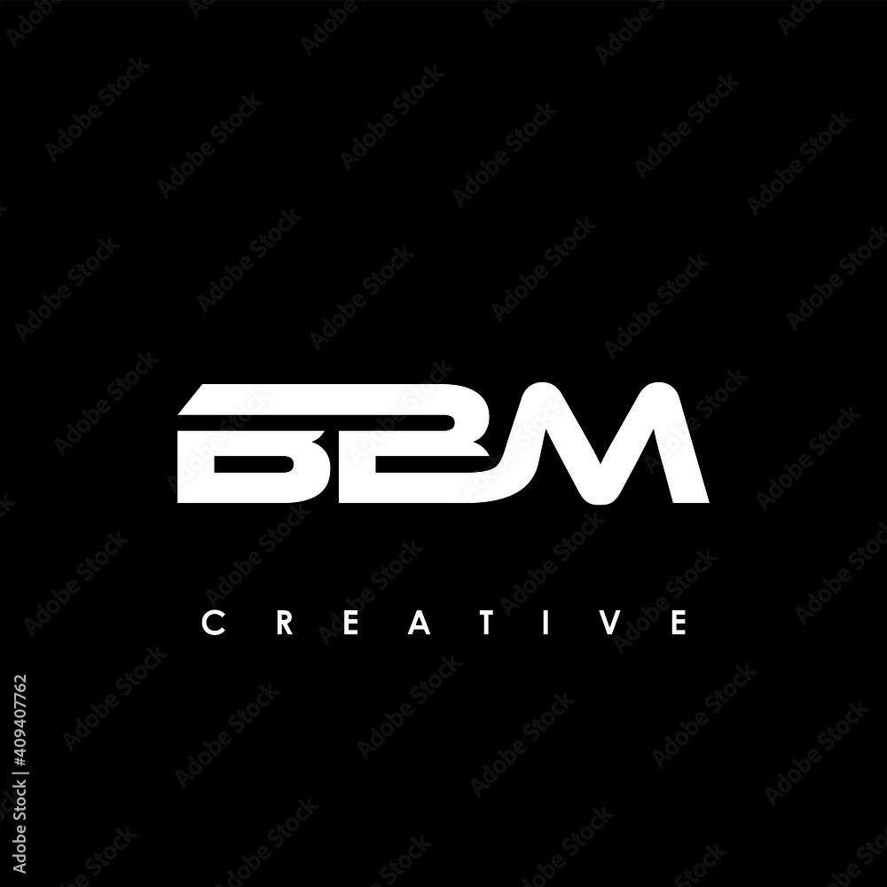 BBM Letter Initial Logo Design Template Vector Illustration Stock ...