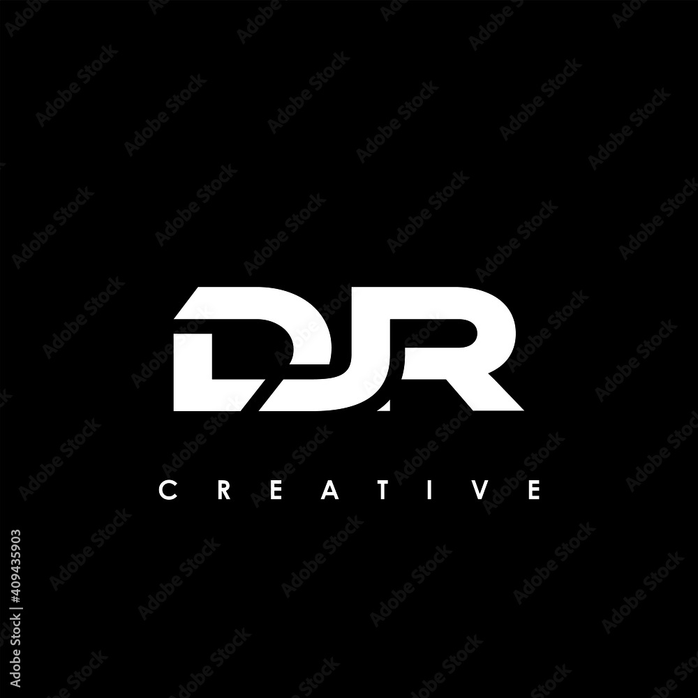 DJR Letter Initial Logo Design Template Vector Illustration Stock ...