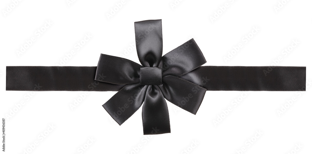 Dark ribbon for graphic design and use case. Design element with ...