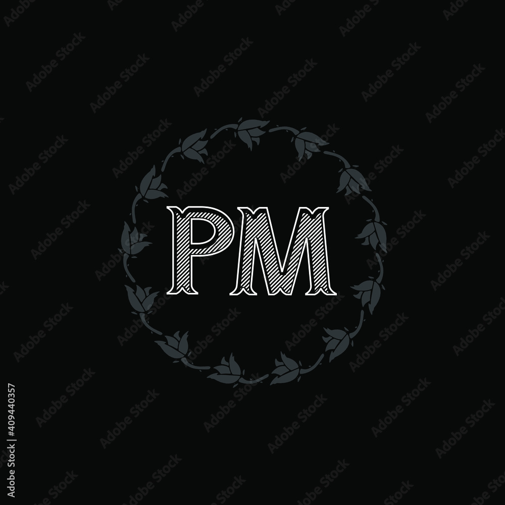 PM LOGO, PM ICON, PM VECTOR, PM LETTER, PM MINIMALIST, PM FLAT, PM ...