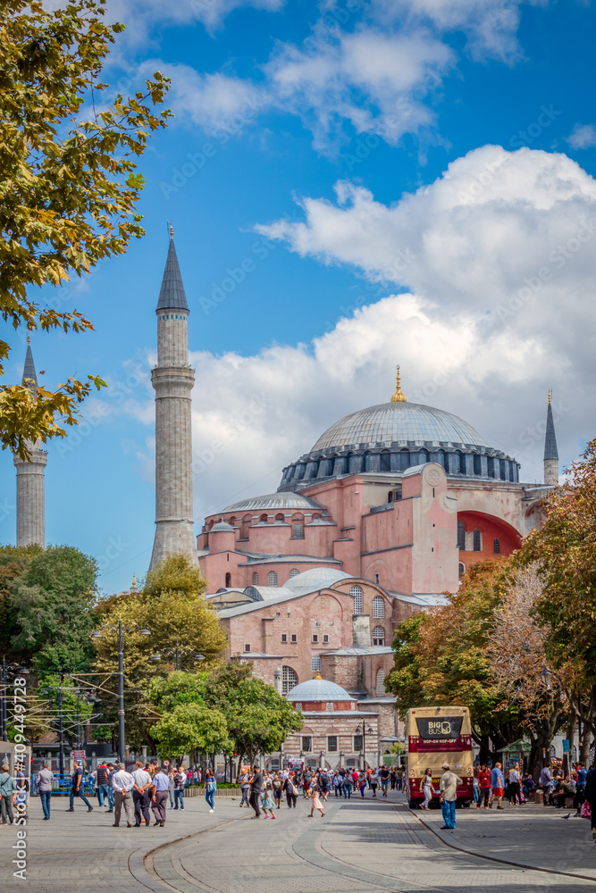 Photo & Art Print The Hagia Sophia Mosque now Museum, Istanbul, basking ...