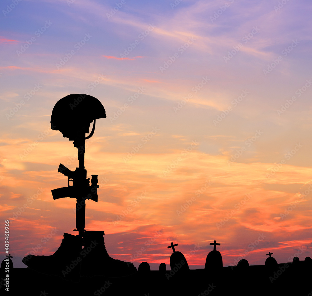 Fallen Soldier Battle Cross Wallpaper