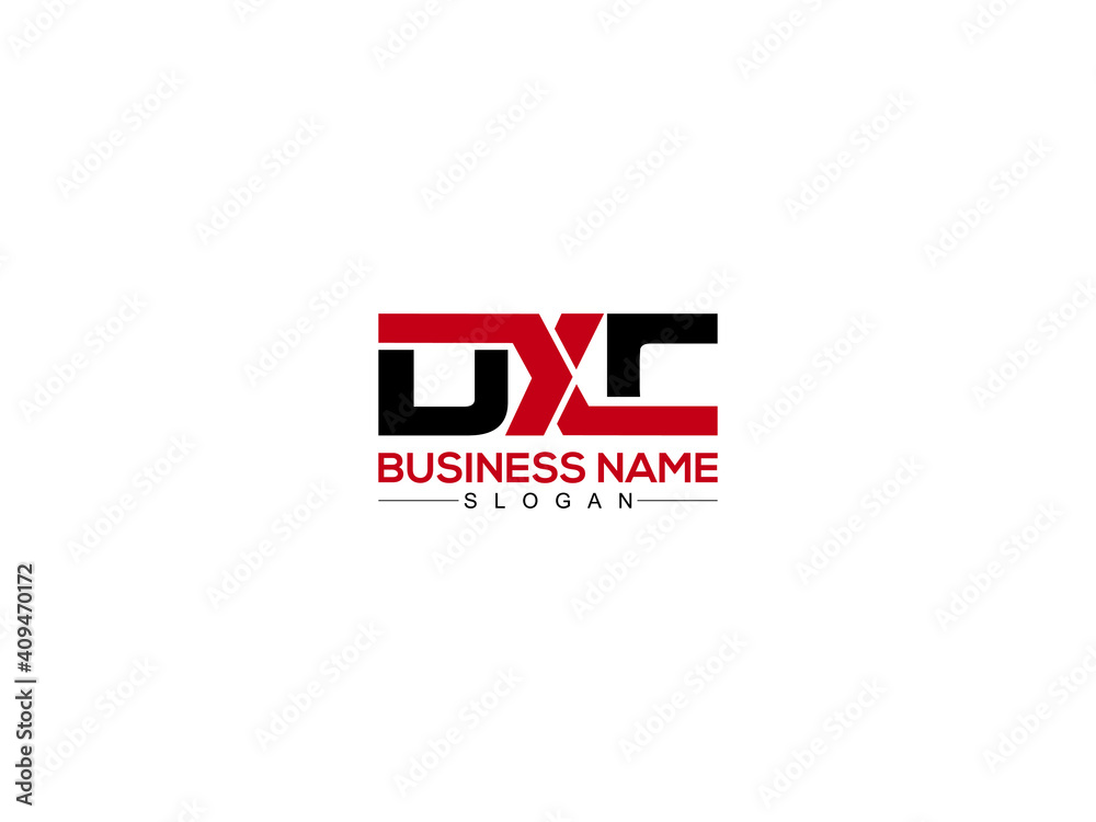 DXC Letter and templates design For Your Business Stock Vector | Adobe ...