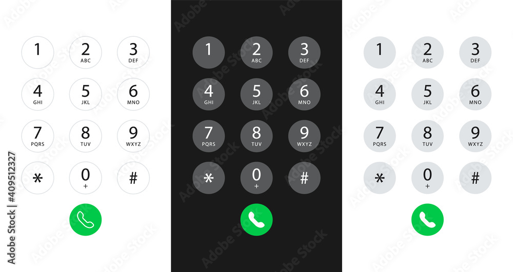 Smartphone Dial Keypad With Numbers And Letters Interface Keypad For 