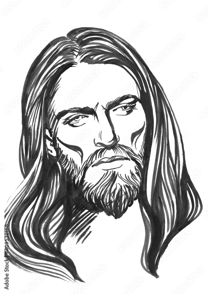 Jesus Christ Easy Drawing