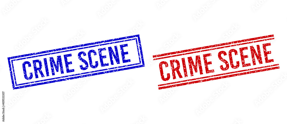CRIME SCENE rubber overlays with grunge style. Vectors designed with ...