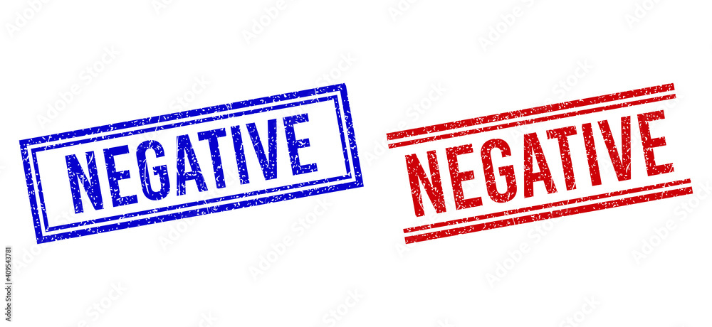NEGATIVE stamp overlays with grunge style. Vectors designed with double ...