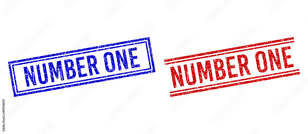 NUMBER ONE rubber overlays with distress style. Vectors designed with ...