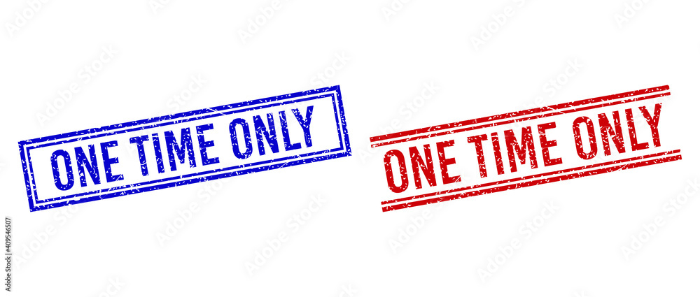 ONE TIME ONLY seal overlays with distress texture. Vectors designed ...