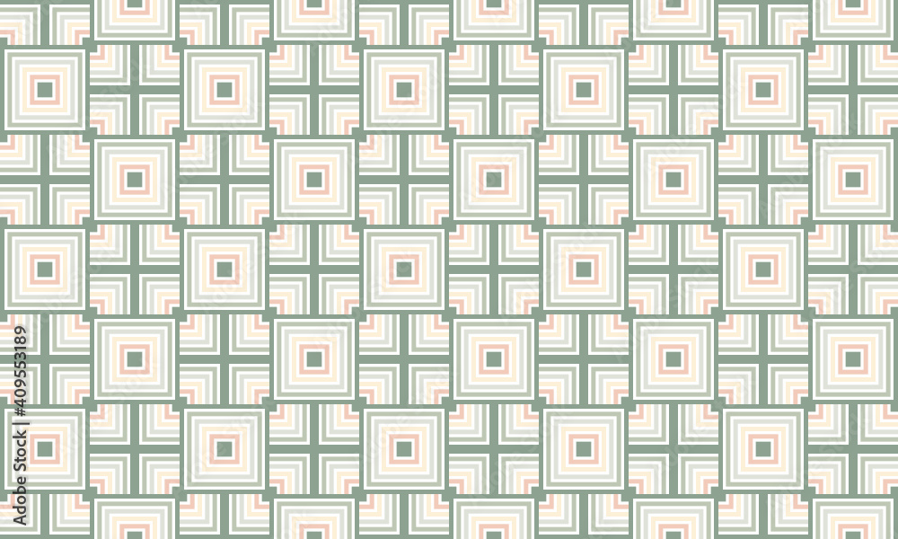 Rectangular seamless pattern with 3d color effect. Optical illusion ...