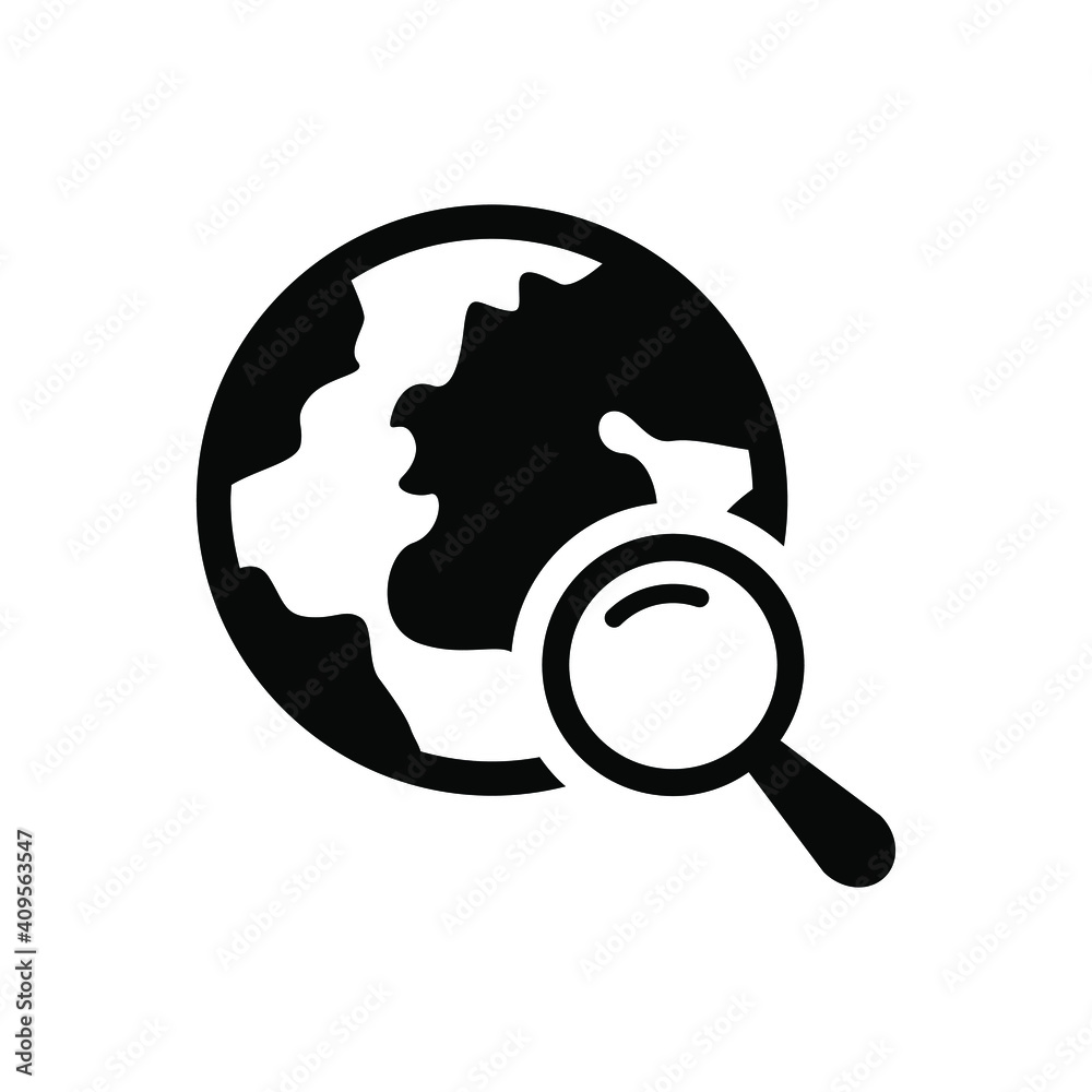 World exploration icon vector graphic illustration Stock Vector | Adobe ...