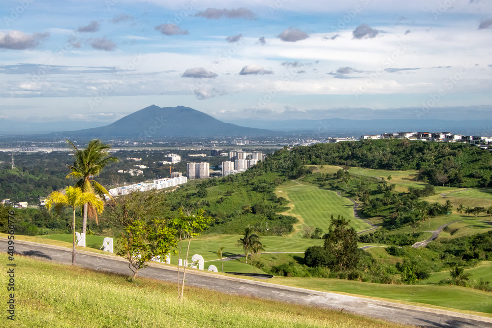 Aerial View of Clark and Mt. Arayat in distance - Clark, Pampanga ...