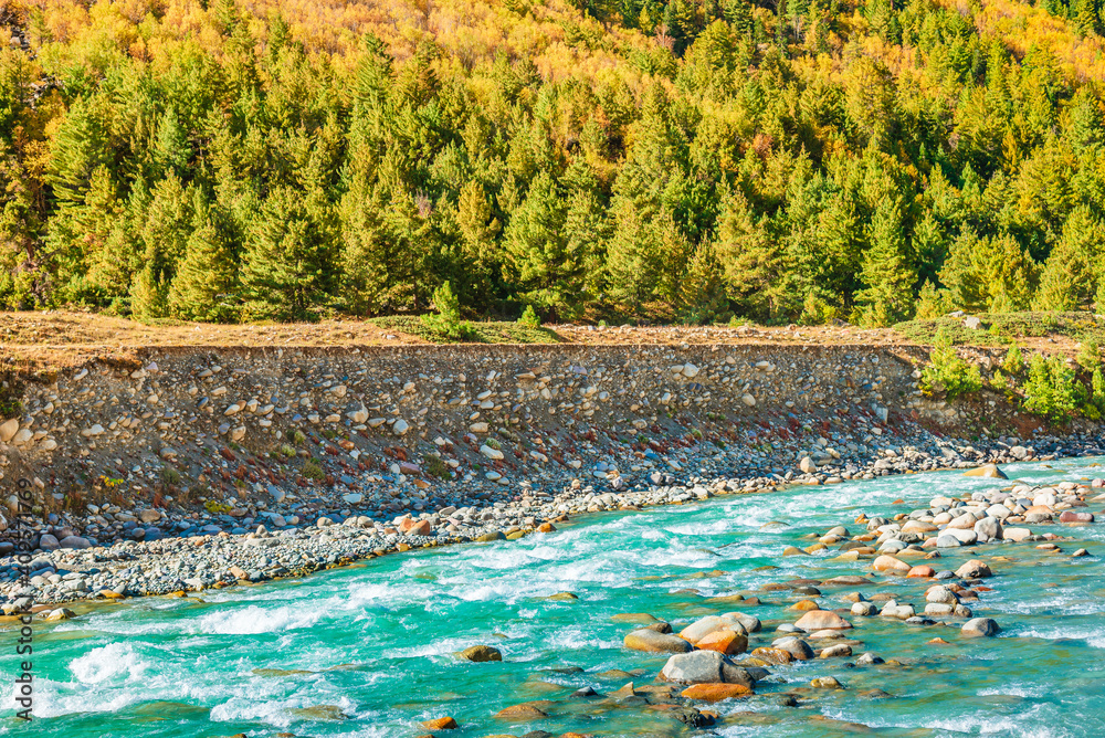 The balance between sediment in transport & deposits on river bed is ...