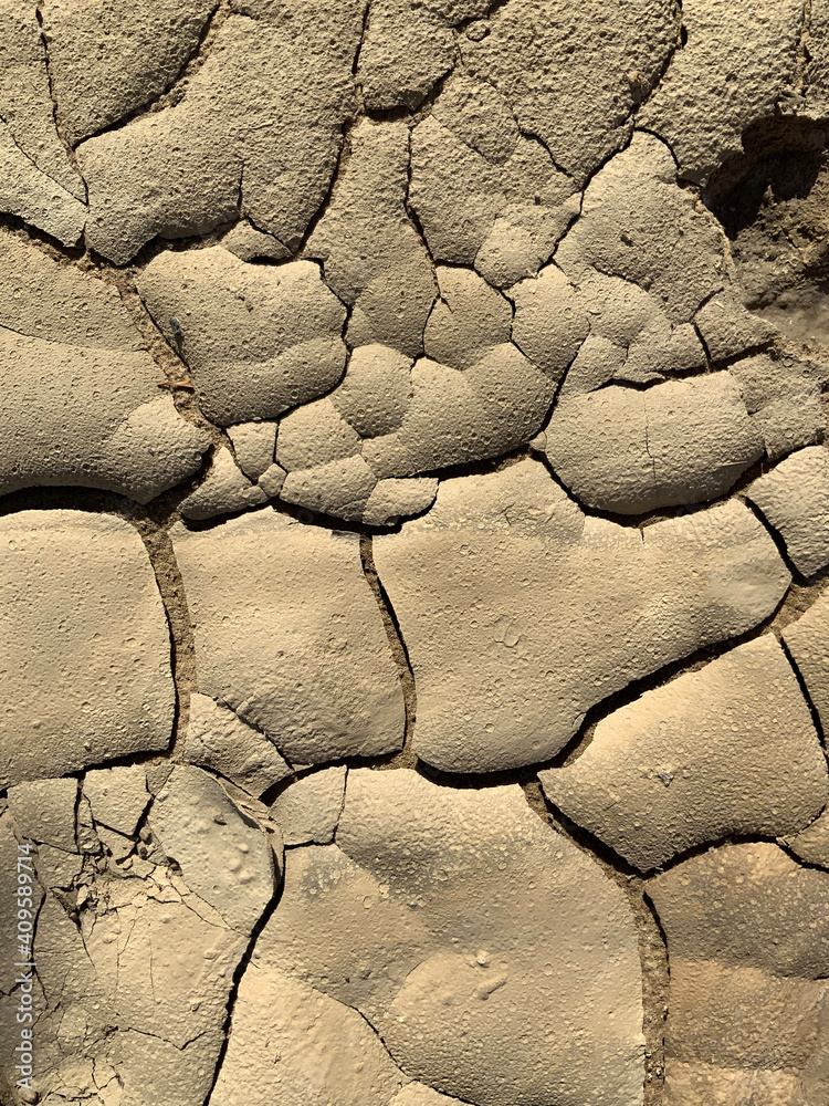 Sand drying up after desert rain natural sand mud drying up in the ...
