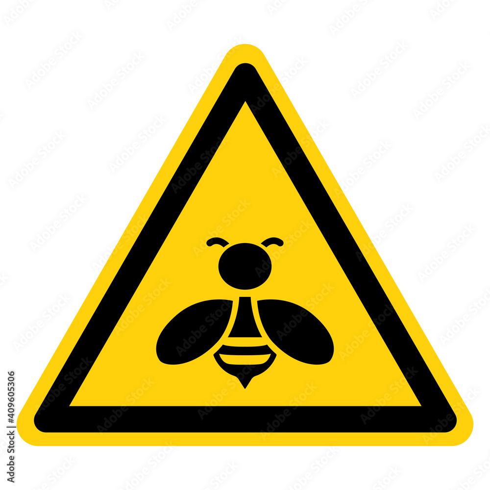 Bee Area Symbol Sign, Vector Illustration, Isolate On White Background ...