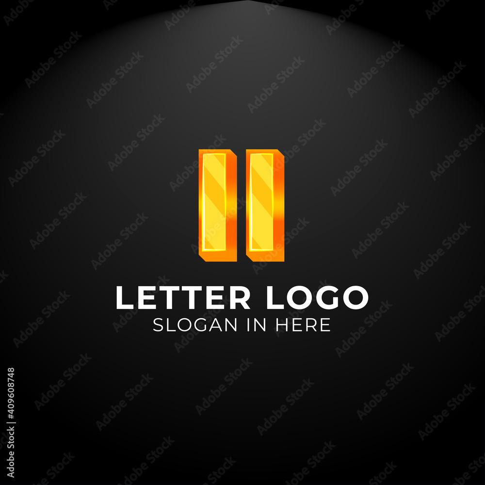 Luxury vector logotype. Double Letter l Logo. Logo for your Company ...