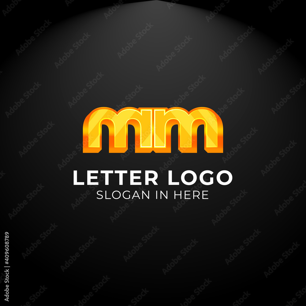 Luxury vector logotype. Double Letter m Logo. Logo for your Company ...