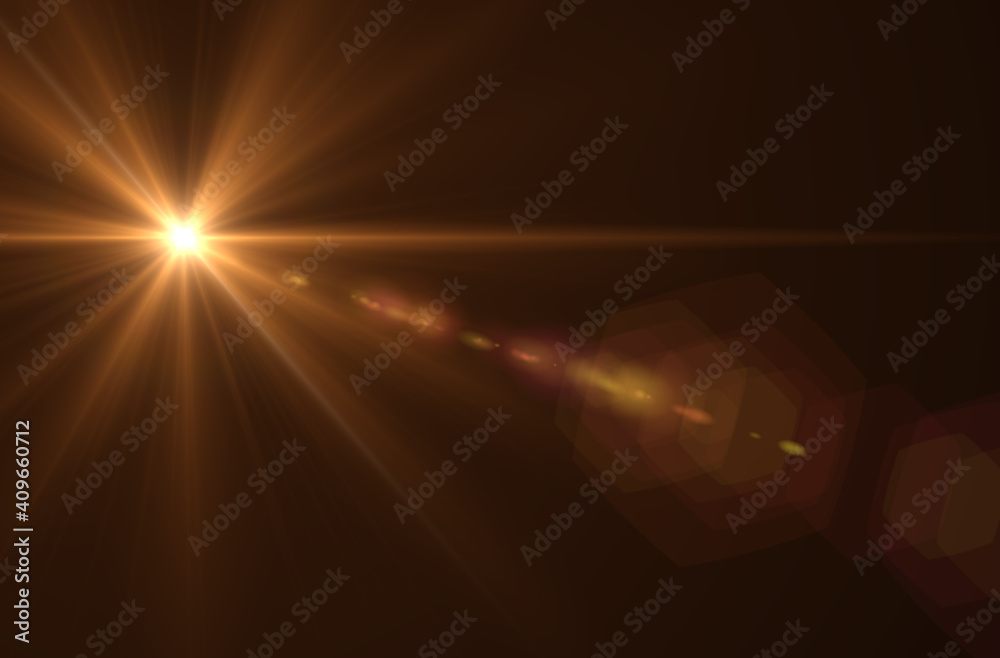 lens flares for photography and anamorphic lens flare Stock Photo ...