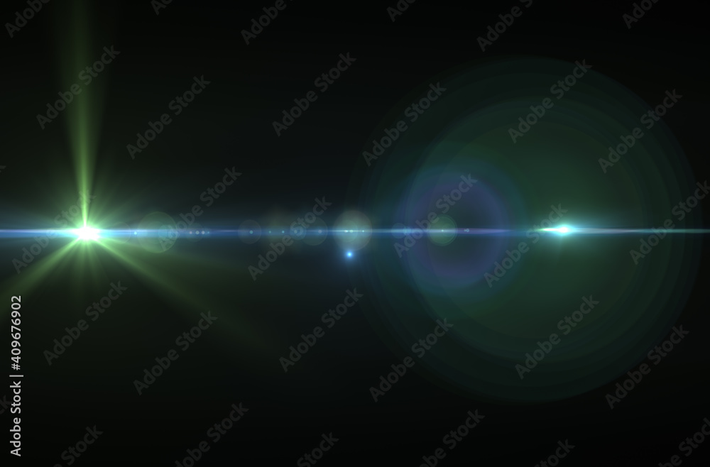 lens flares for photography and anamorphic lens flare foto de Stock ...