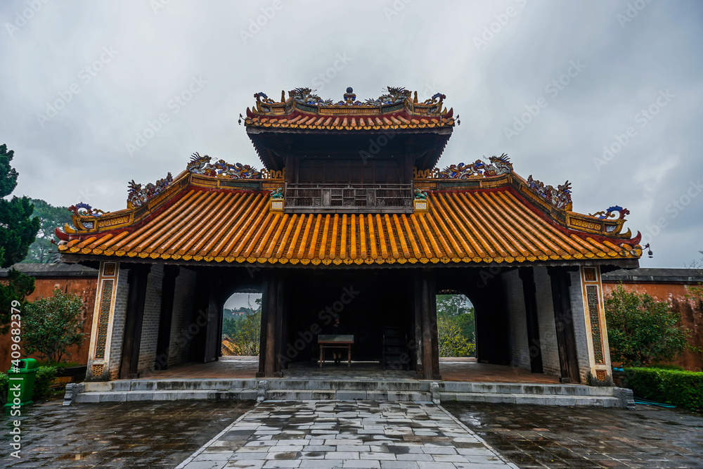 Ancient Tu Duc royal tomb and Gardens Of Tu Duc Emperor near Hue ...
