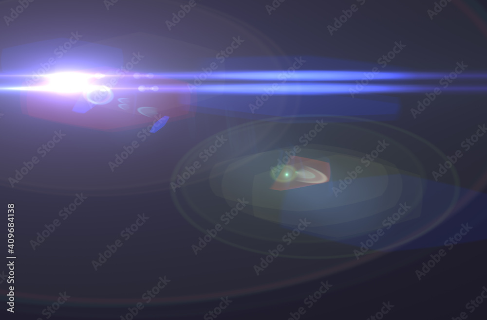 lens flares for photography and anamorphic lens flare Stock Photo ...