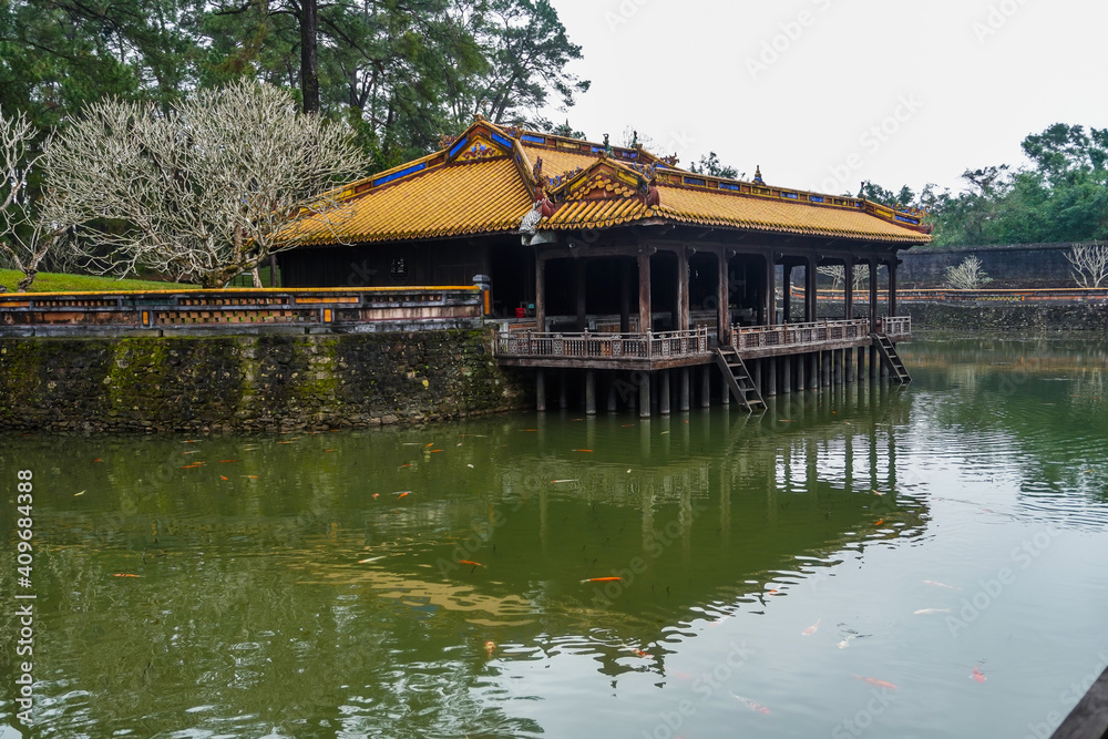 Ancient Tu Duc royal tomb and Gardens Of Tu Duc Emperor near Hue ...