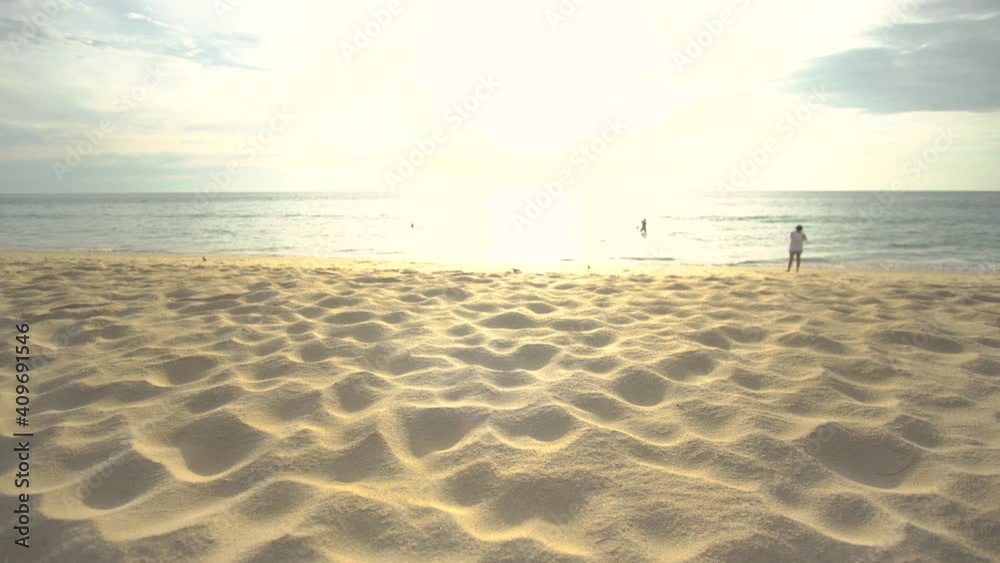 Beach Sand Texture. Scene of Beautiful beach sand texture in summer sun ...