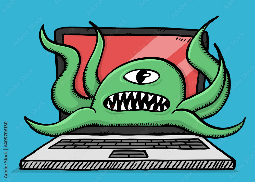 Computer Virus Clipart