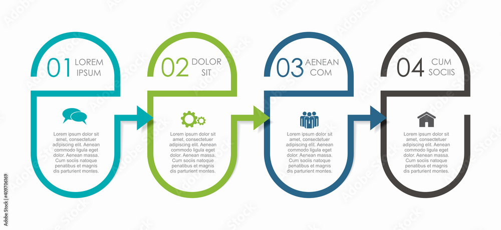 Infographic design template with place for your data. Vector ...