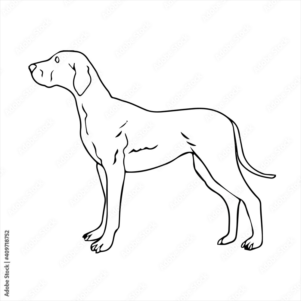Pretty Puppy Dog coloring page Design for Kids Children preschool stock ...