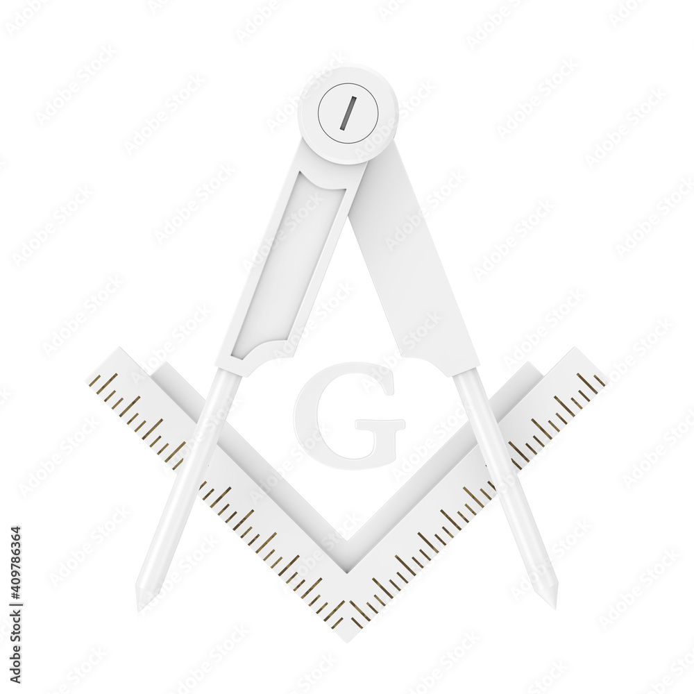 Masonic Freemasonry Square and Compass with G Letter Emblem Icon Logo ...