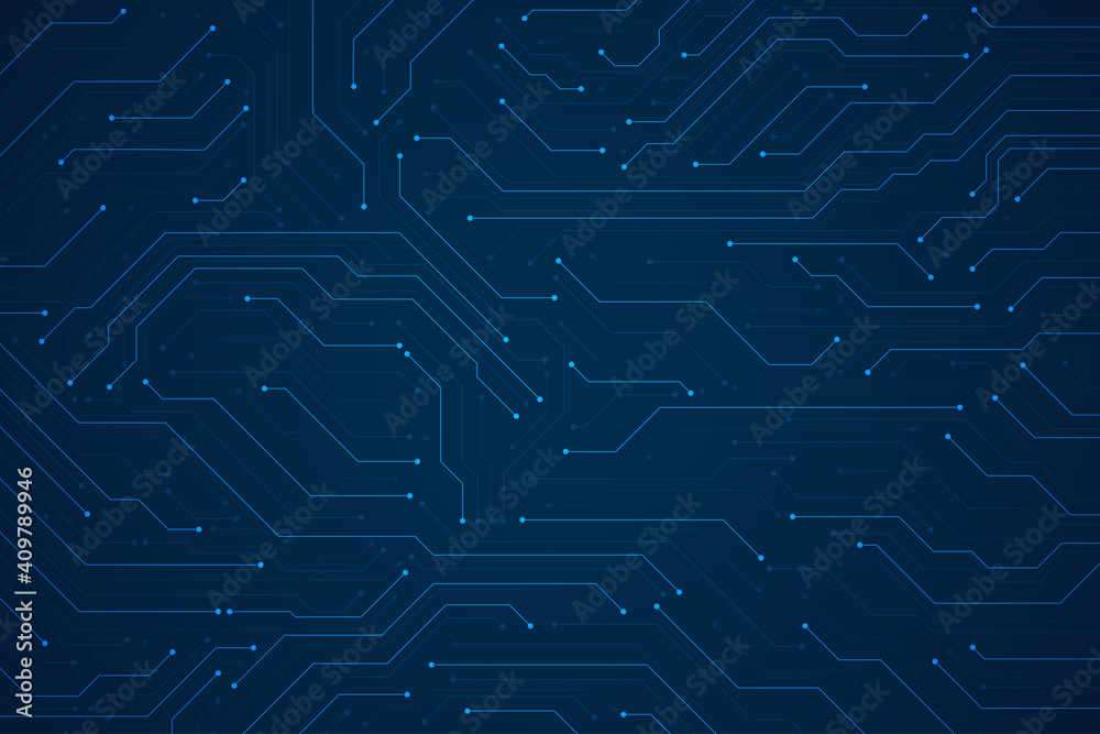 Electronic circuit board close up. Motherboard digital chip. High-tech ...