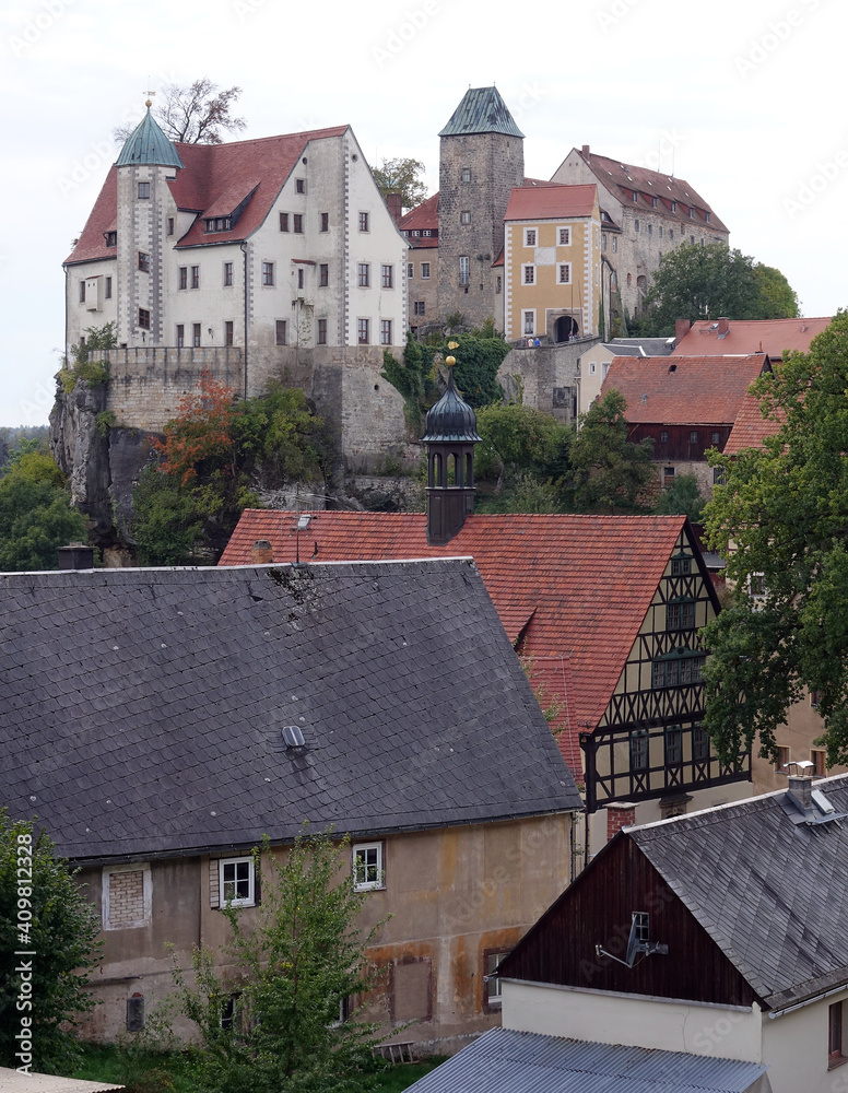 Burg Hohnstein in der Saechsischen Schweiz Stock Photo | Adobe Stock
