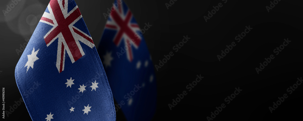 Set of the national flag of Australia on a white background Stock Photo ...