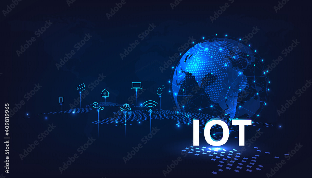 Internet of things(IOT) concept. Stock Vector | Adobe Stock