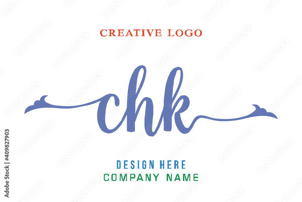 CHK lettering logo is simple, easy to understand and authoritative ...