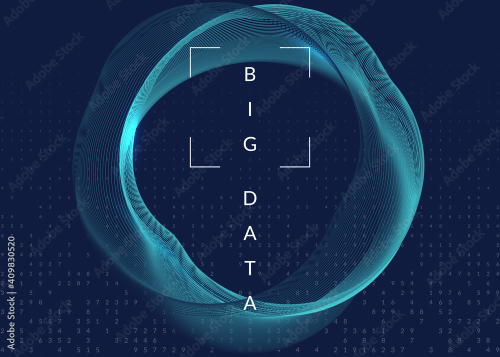 Artificial intelligence background. Digital technology, deep learning ...