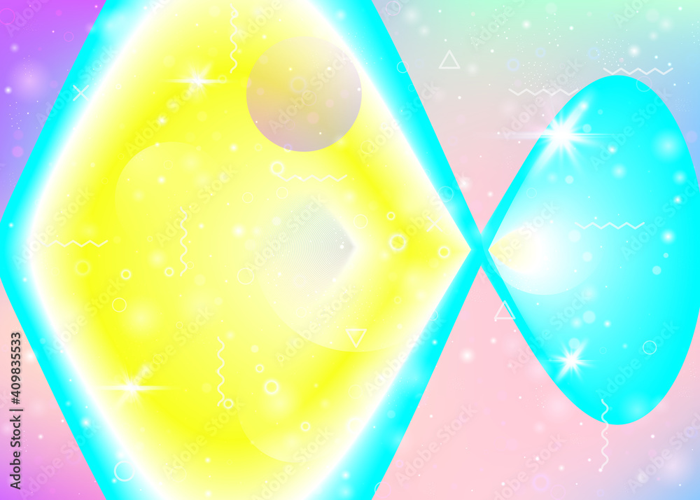 Holographic background with vibrant rainbow gradients. Dynamic fluid ...