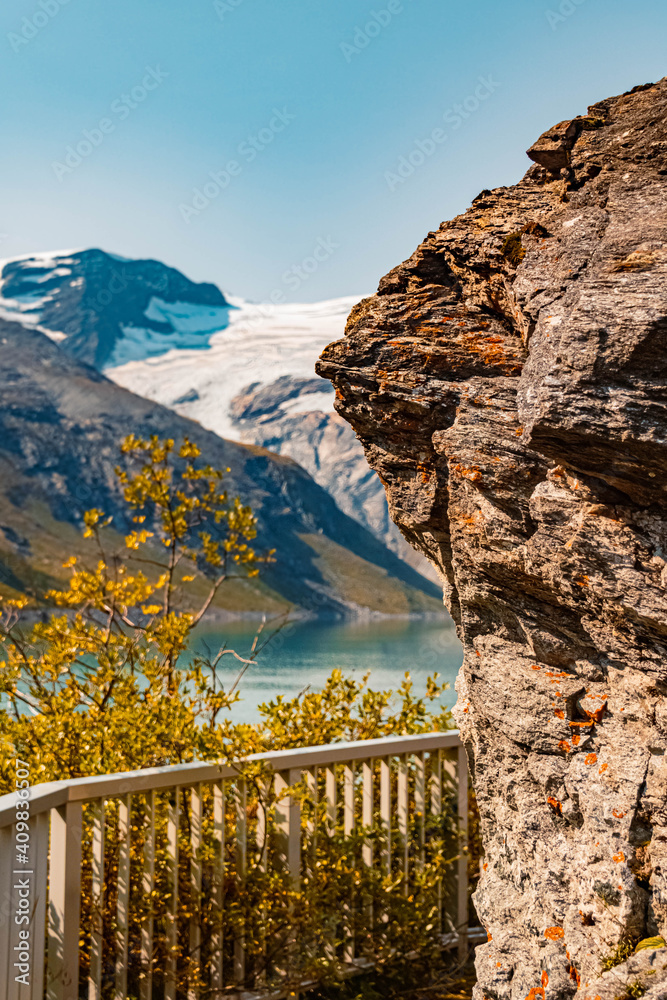 Beautiful alpine summer view at the famous Kaprun high mountain ...