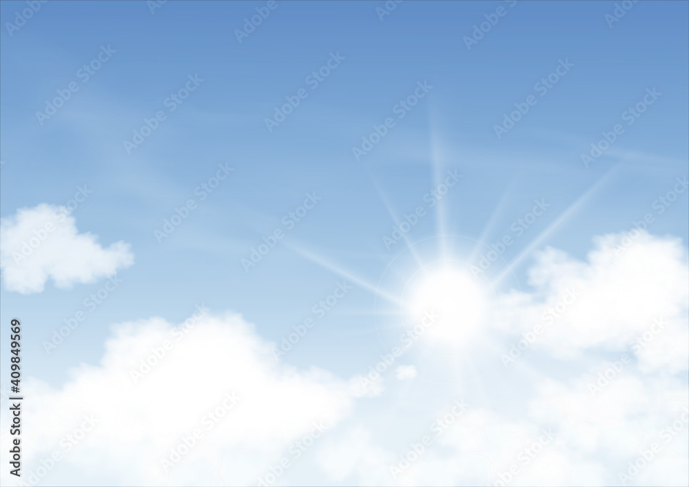 Blue Sky Sun Banner