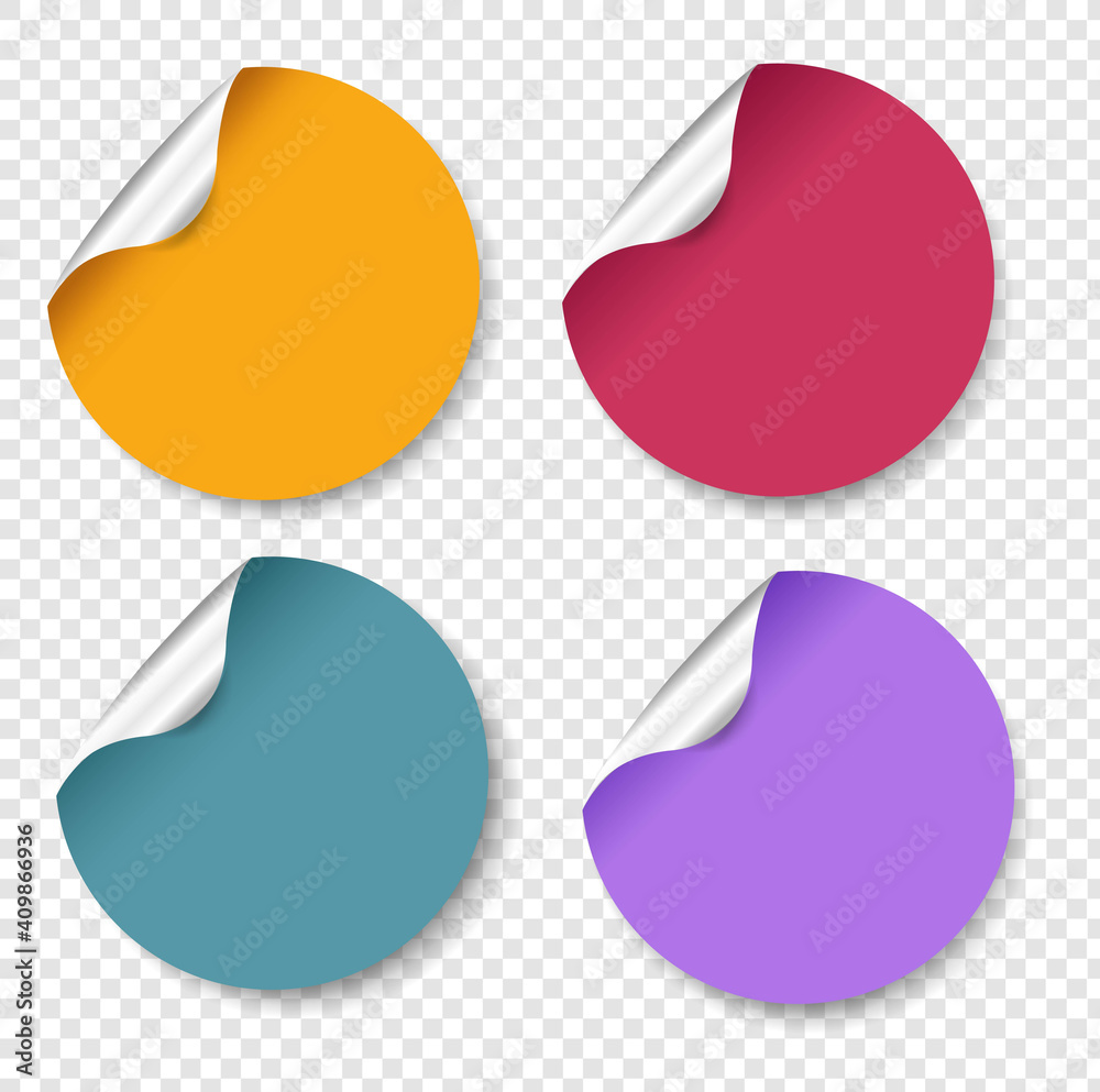 Big Set Label Transparent Background With Gradient Mesh, Vector ...