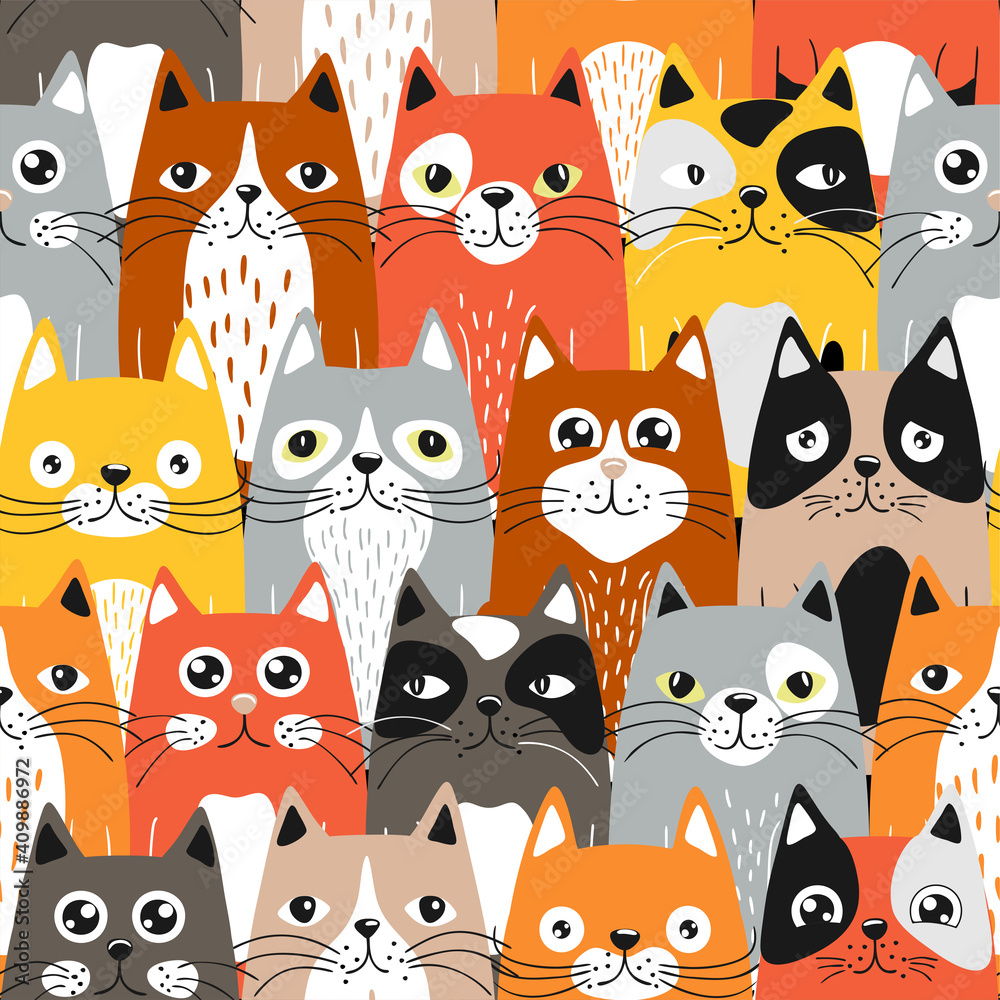 Funny Cartoon Cat Backgrounds