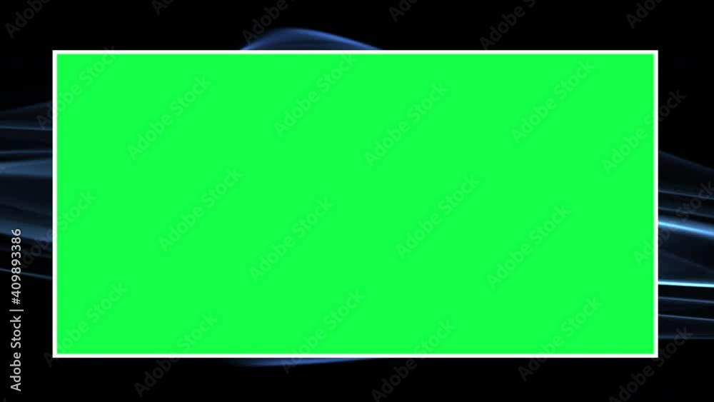 4k Green screen in front and abstract background animation in back ...