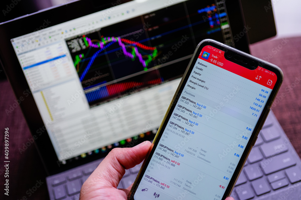 KUALA LUMPUR, MALAYSIA - Febuary 1st, 2021 : Trading forex with ...