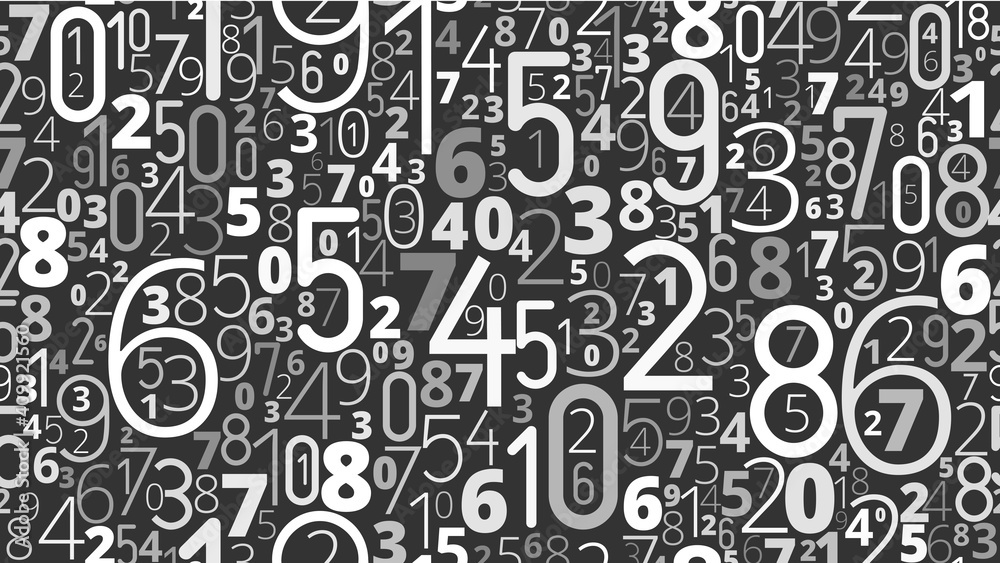 Numbers vector background Stock Vector | Adobe Stock