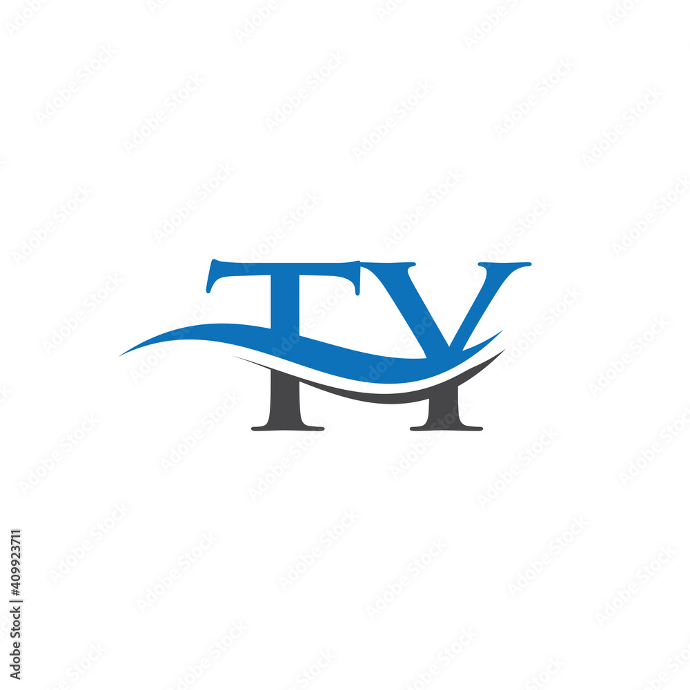 TY Logo Design for business and company identity. Creative TY letter ...