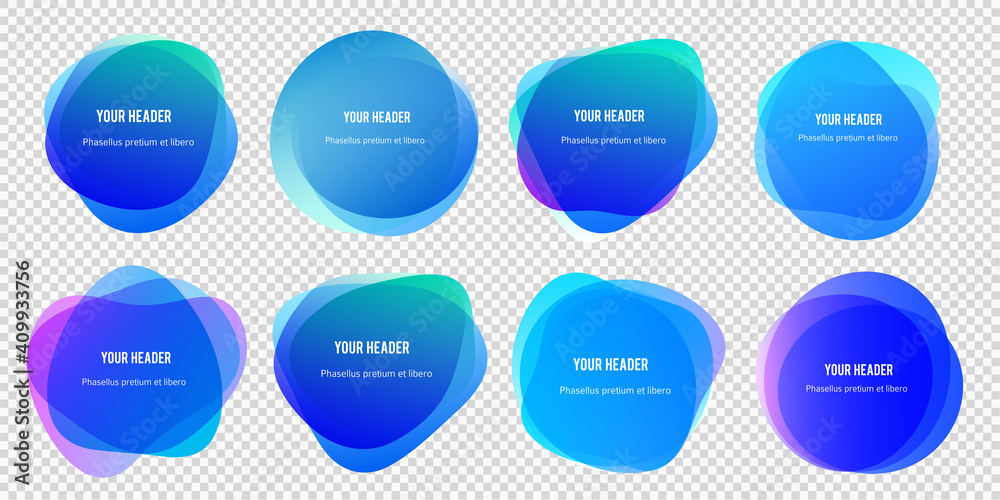 Abstract blur shapes color gradient iridescent colors effect soft ...