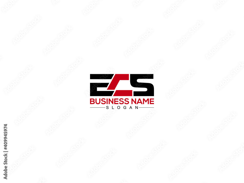 ECS Logo And Illustrations Design For Business Stock Vector | Adobe Stock