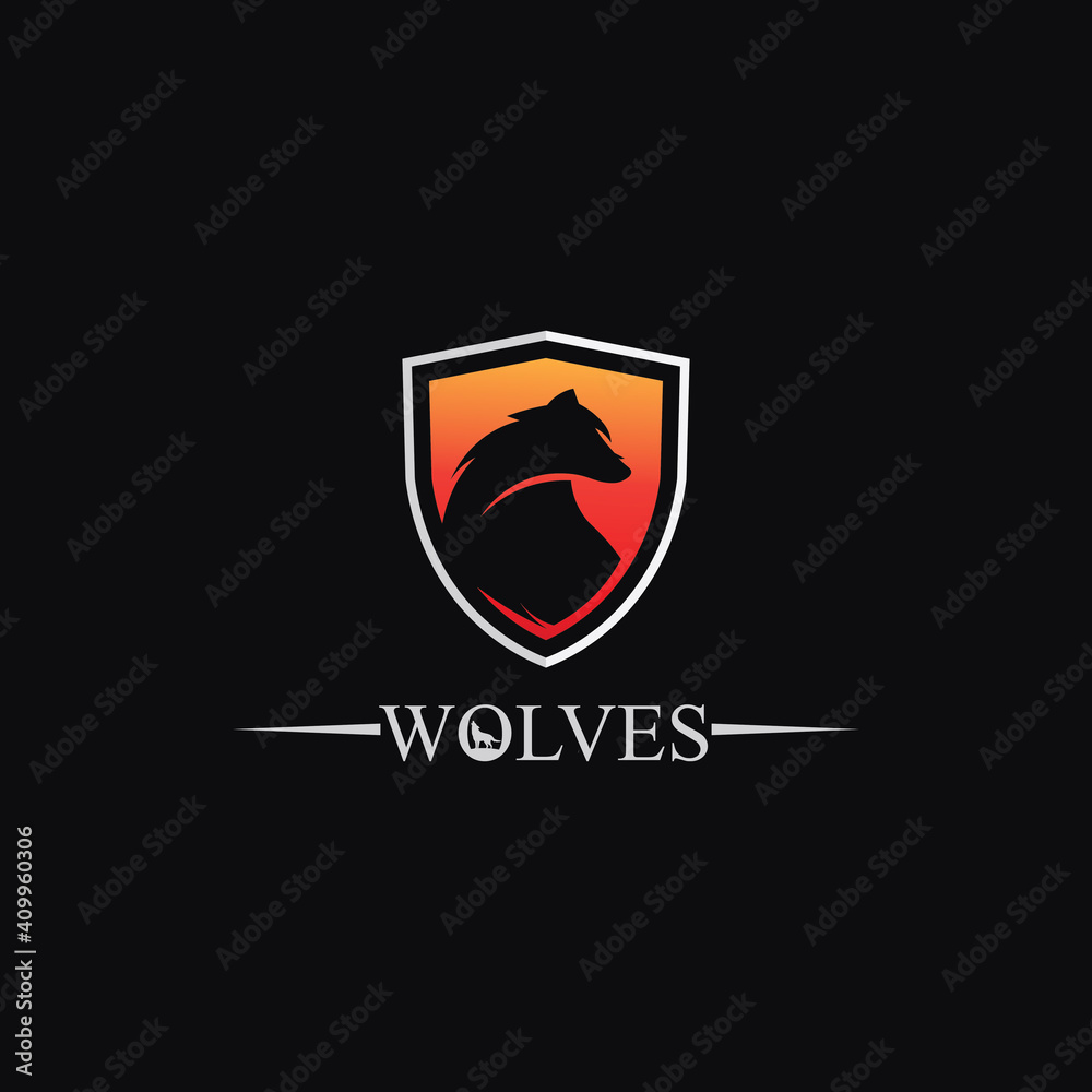 wolves logo, fox, wolf head, animal vetor and logo design wild roar dog ...
